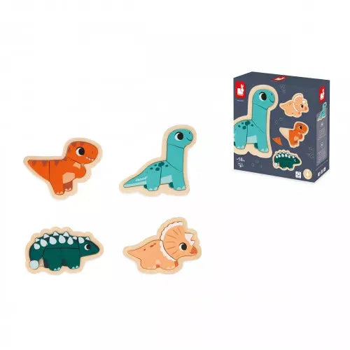 Dino - 4 Progressive Puzzles Dino – from Kicks to Kids