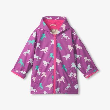 Color Change Rain Jacket - Leaping Horses – from Kicks to Kids